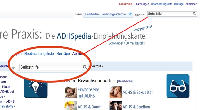Einen neuen Artikel erstellen – ADHSpedia